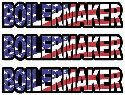 Amazon.com - 3 - Boilermaker U.S. Flag Funny Hard hat Helmet 3" x .75 ...