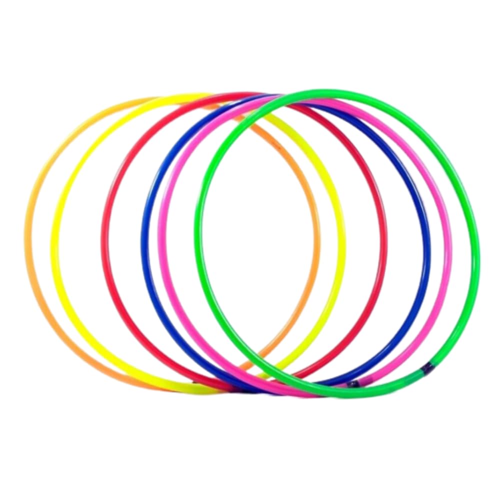 Multicolor Fitness Hula Hoops 75cm - Pack of 10 for Kids & Adults - Fun ...