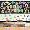 Amazon.com: 100Pcs Hello Spring Cutouts Spring Bulletin Board ...