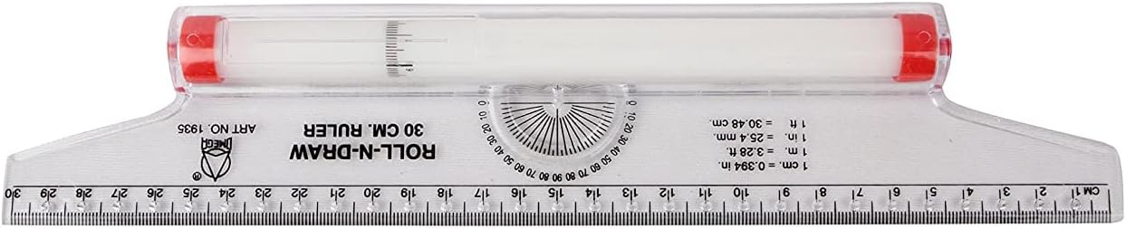 Omega Roll-N-Draw 30 Cm Ruler Scale Pack Of 1 : Amazon.in: Office Products