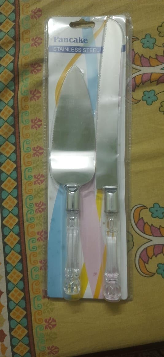 Buy Black Olive Cake Cutter Knife with Serving Tool for Cake Fancy ...