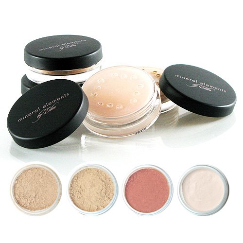 Amazon.com : Mineral Elements Mineral Makeup 4-Piece Set : Mineral ...