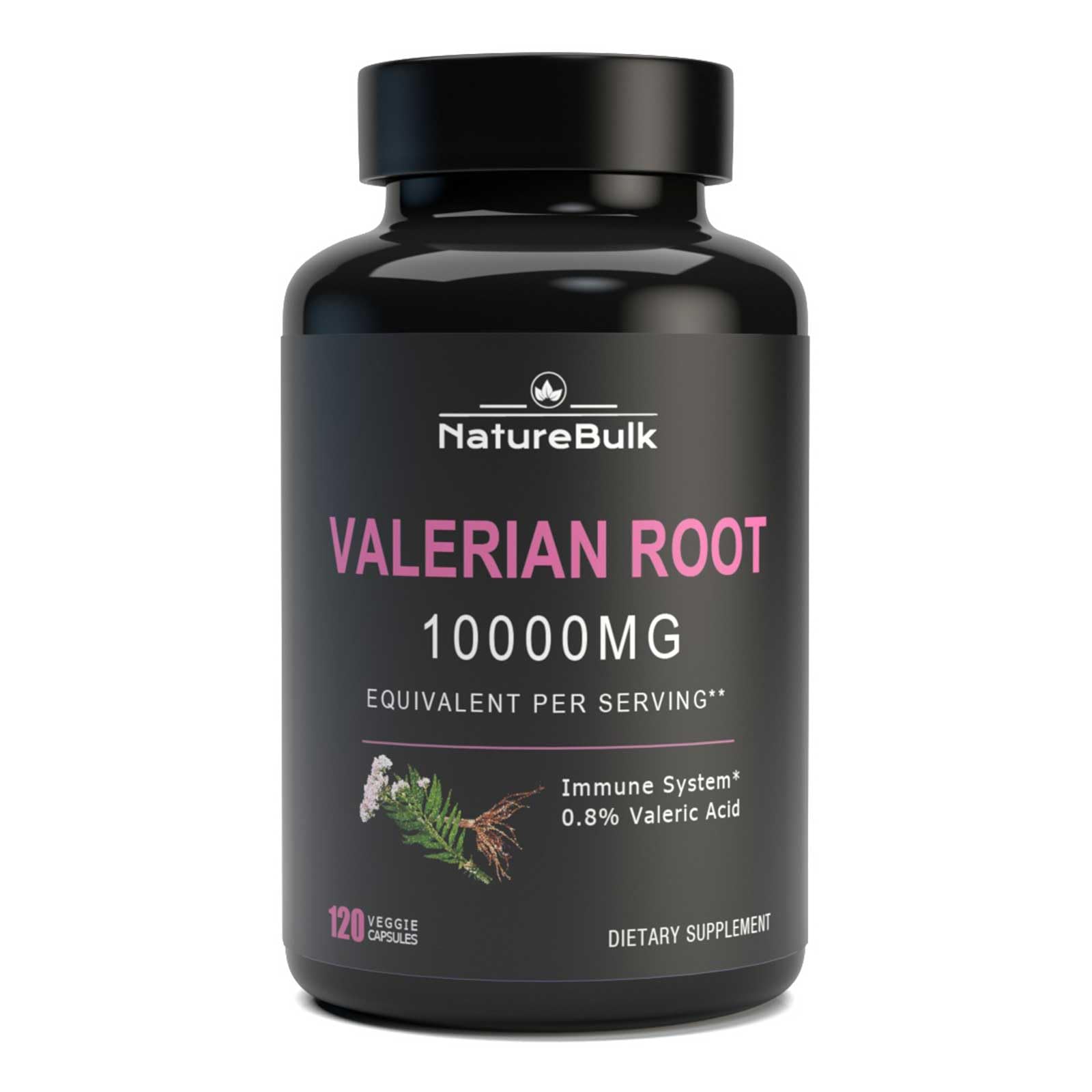 Amazon.com: NATUREBULK Valerian Root Capsules - 1,000mg 4X Concentrated ...