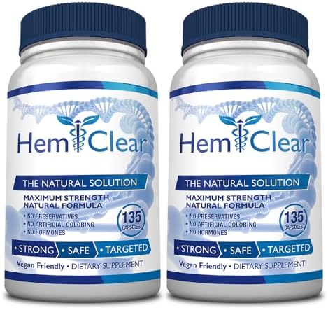 Amazon.com: Hemclear for Hemorrhoids - Vegan Formula for Hemorrhoid ...