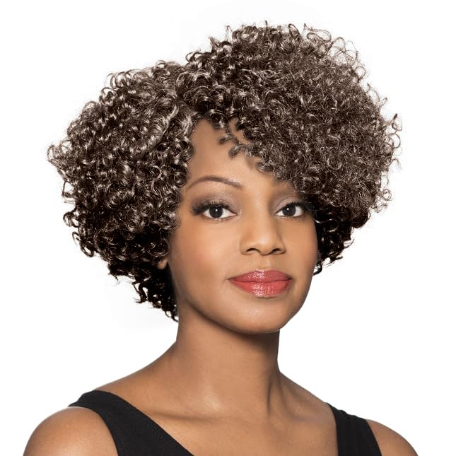 Amazon.com : Marjorie Wig Color 4 - Foxy Silver Wigs Short Tight Spiral ...