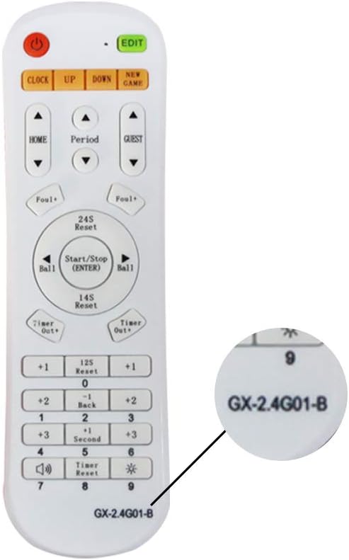 Amazon.com: GAN XIN GX-2.4G01-B/GX-2.4G-Score Scoreboard Remote ...