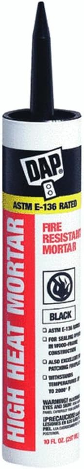 Amazon.com: DAP Black Silicate High Heat Heat-Resistant Caulk 10.1 oz ...