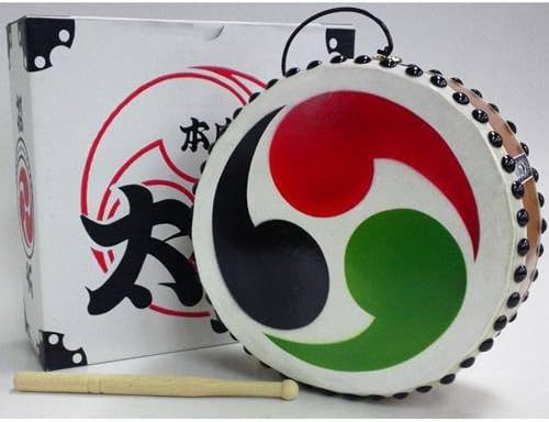 Amazon.com: Wadaiko Handmade Leather Japanese Traditional Drum with ...