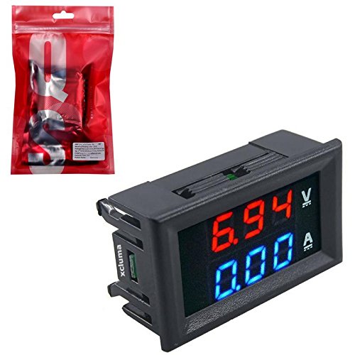 Quad Store - Digital Voltmeter Ammeter Dc 0-100V 10A Dual Led Red Blue ...