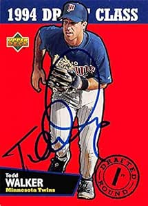 Amazon.com: Todd Walker autographed baseball card (Minnesota Twins, FT ...