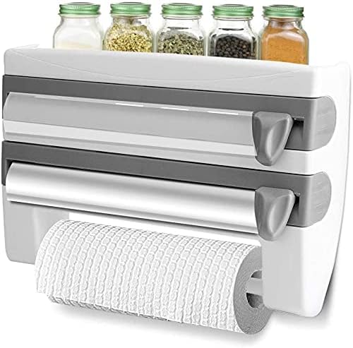 Leifheit Parat Kitchen Roll Dispenser, Wall-Mounted Film, Foil and ...