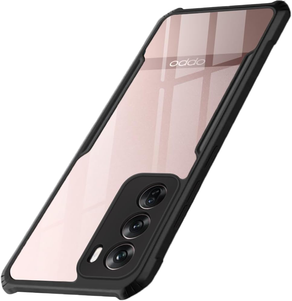 Spazy Case® Oppo Reno 12 Pro 5G Back Cover | Transparent Crystal Clear ...