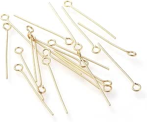 Amazon.com: DanLingJewelry Approx 500Pcs Golden Color Stainless Steel ...