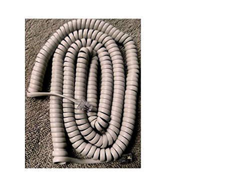 Amazon.com: DIY-BizPhones Ash 25' Ft Long Handset Cord Curly Coil ...