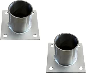 Amazon.com - Deck Post Base Cover Round, Stainless Steel Floor Flange ...