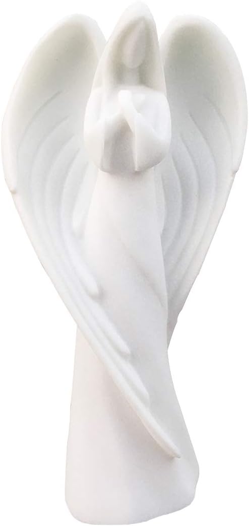 Amazon.com: 12" White Ceramic Angel Decorative Accent Light : Home ...