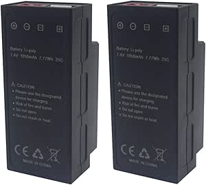 Amazon.com: sea jump 2PCS 7.4V 1050mAh 2S Li Battery for MJX H16 H16P H16E H16H H16DR H16SC ...