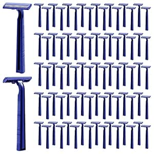 Amazon.com: 200PCS Disposable Twin Blade Razor for Men Stainless Steel ...