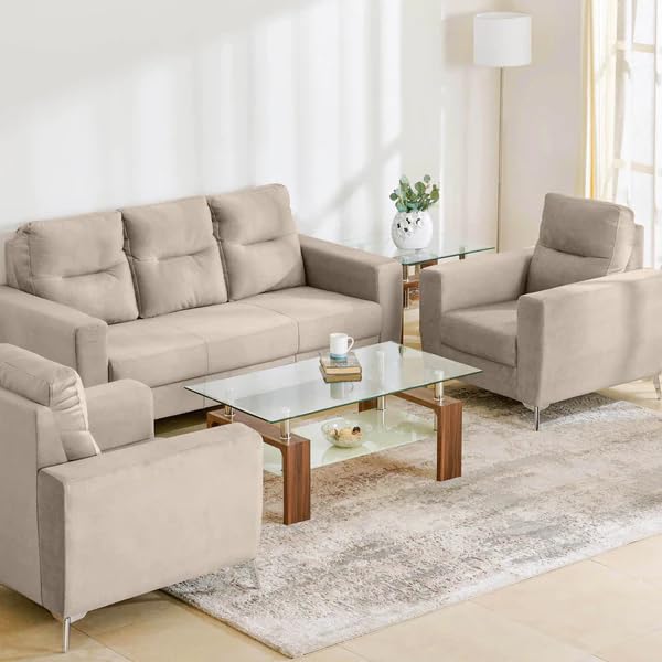 eTerior New Sofa Set Dikko 3+1+1 Seater Sofa for Living Room, Drawing ...