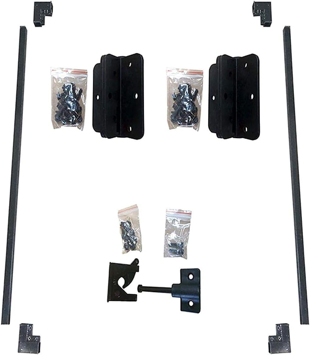 Amazon.com : XCEL Fence 4'H DIY GATE Conversion KIT for 1 1/4" SQ Rails ...