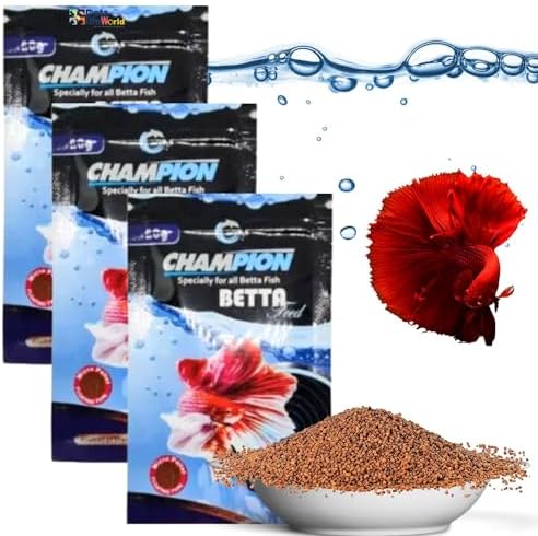 VAYINATO® Champion Betta Fish Food Pack of 3 (20g Each) | Floating ...