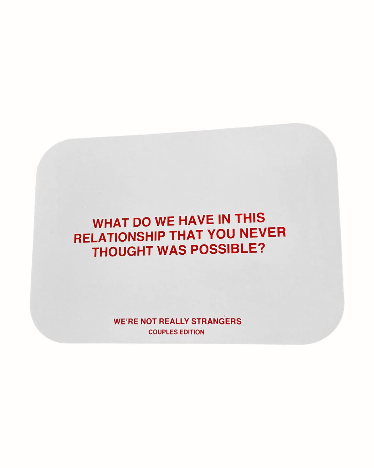 Snapklik.com : WERE NOT REALLY STRANGERS Couples Edition Card Game ...