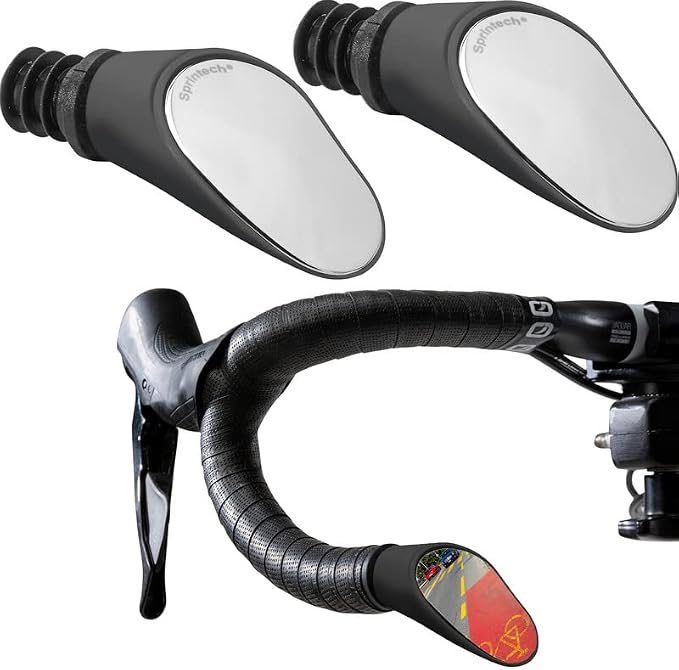 Sprintech Drop Bar Mirror, Black, Pair : Amazon.ca: Sports & Outdoors
