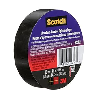 Scotch 2242 Electrical Splicing Tape, 6165-BA-10, 3/4 in x 15 ft x 0. ...