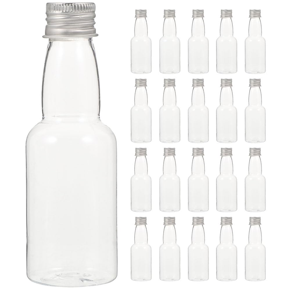 Amazon.com: Kichvoe Juice Bottles 25PCS Mini Bottles Plastic Empty ...