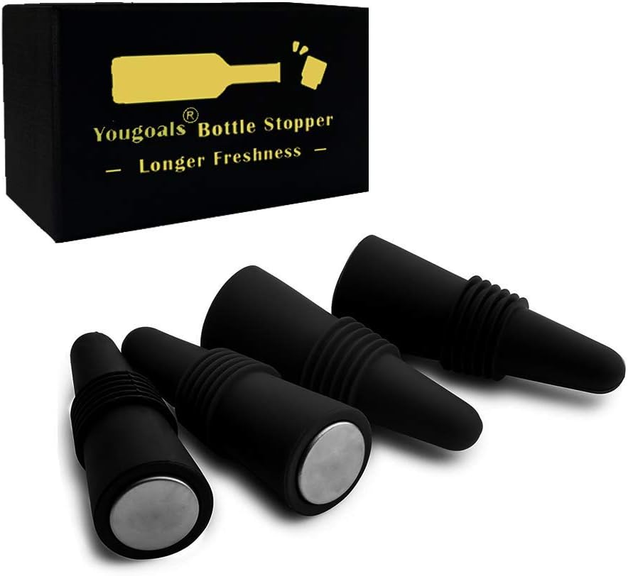 Amazon.com: Yougoals Silicone Wine Bottle Stopper for Wine Beverage ...