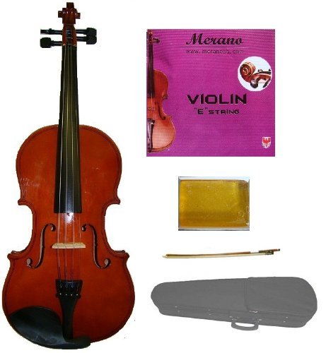Merano MV10 1/8 Size Acoustic Student Violin with Hard Case and Bow ...