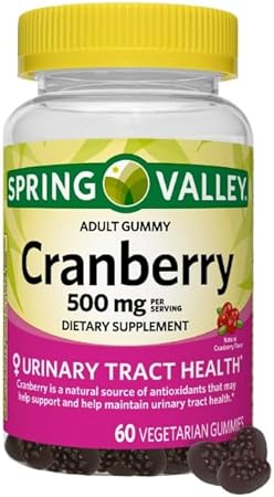 Amazon.com: Spring Valley Cranberry Gummies Dietary Supplement, 500 mg ...