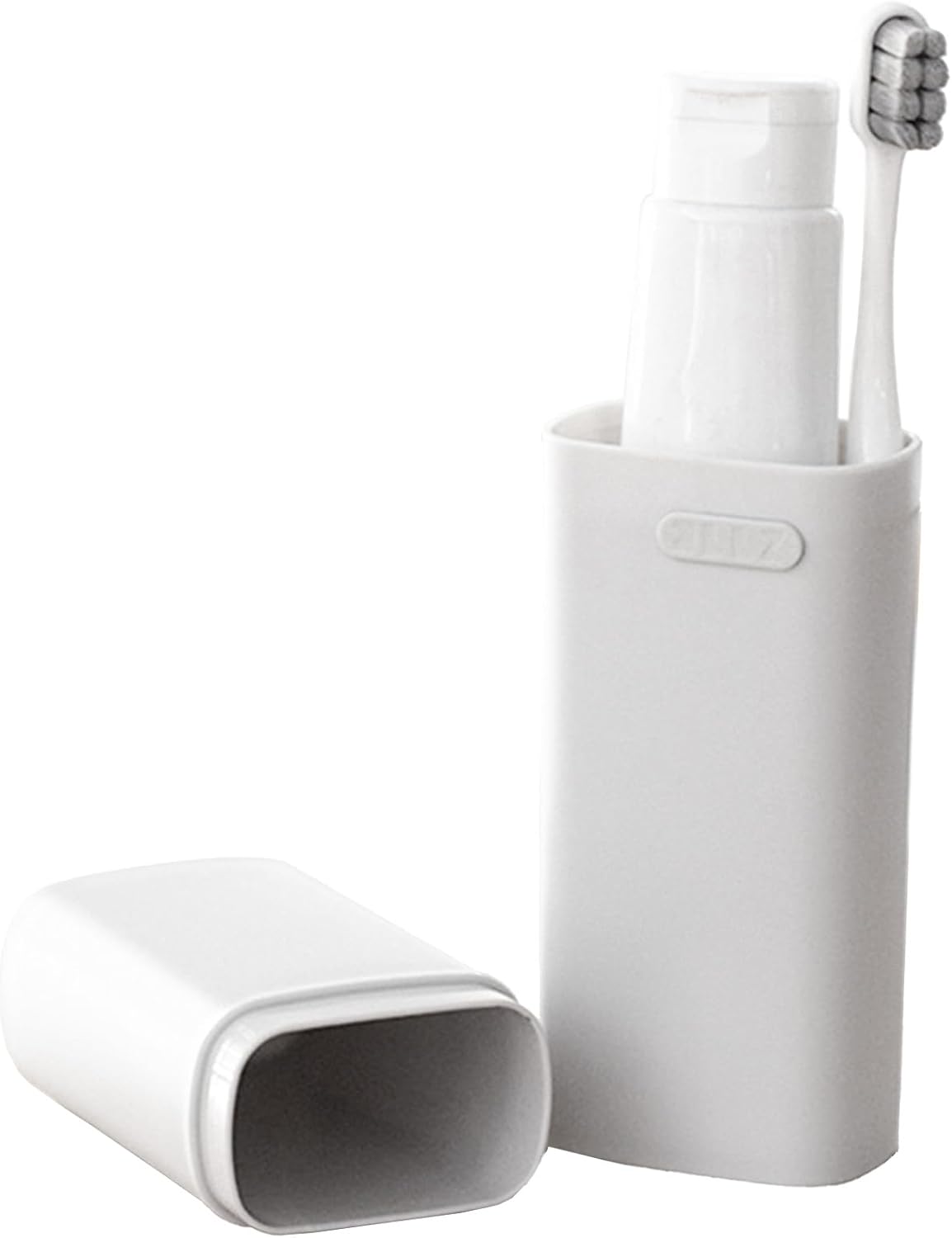 Amazon.com: Compact Small Grey Travel Toothbrush Holder Case with ...