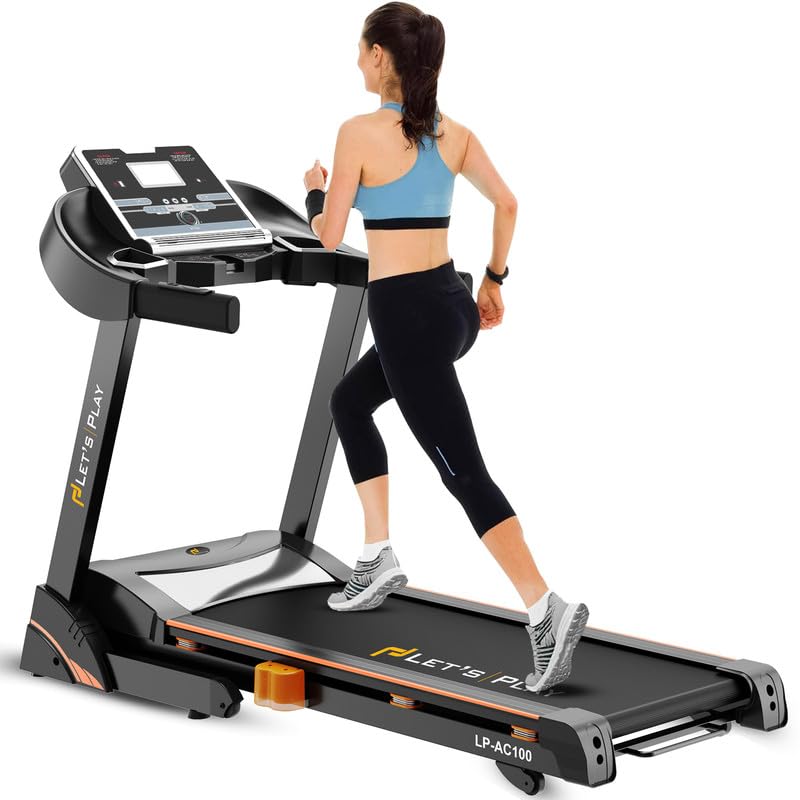 Buy LET'S PLAY 100 3Hp (6Hp Peak) Ac Motor Treadmill For Home Use - 15 ...