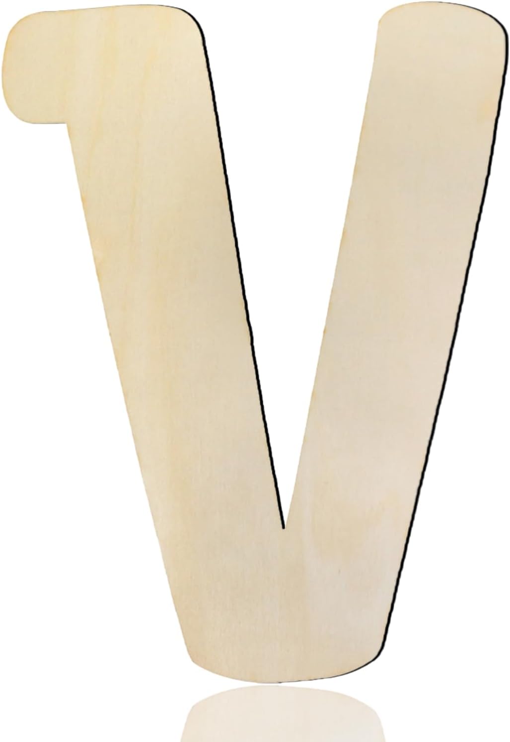 Amazon.com: Wooden Letters 8 Inch Wood Letter V 1/5 Inch Thick Cutouts ...