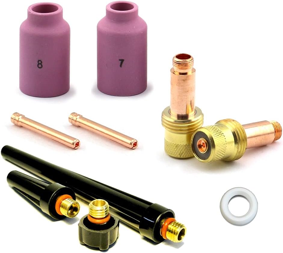 WeldingCity TIG Welding Torch Accessory Kit for Gas Lens Setup 3/32 ...