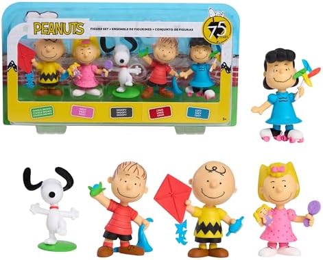 Amazon.com: Peanuts 75th Anniversary Collectible Figure Set – Snoopy ...