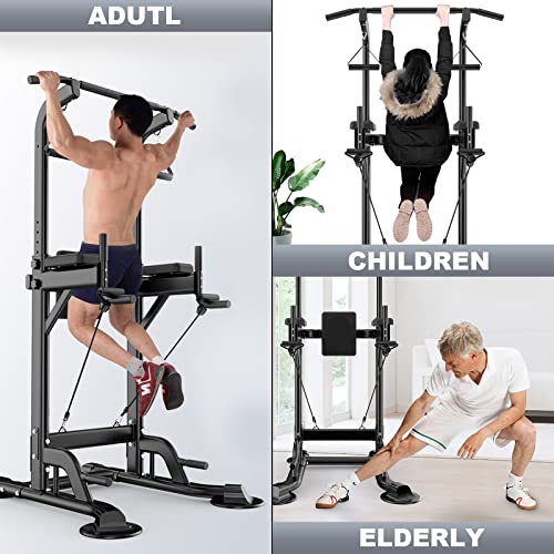 Snapklik.com : Power Tower Exercise Equipment, Pull Up Bar, Dip Station ...