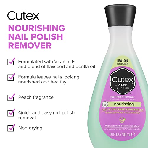 Cutex Nail Polish Remover, Nourishing Nail Care, Leaves Nails Looking ...