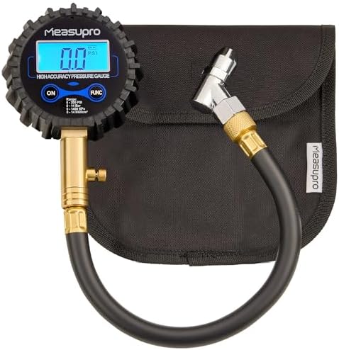 MeasuPro Digital Tire Pressure Gauge with Built-in Air Bleeder Valve ...