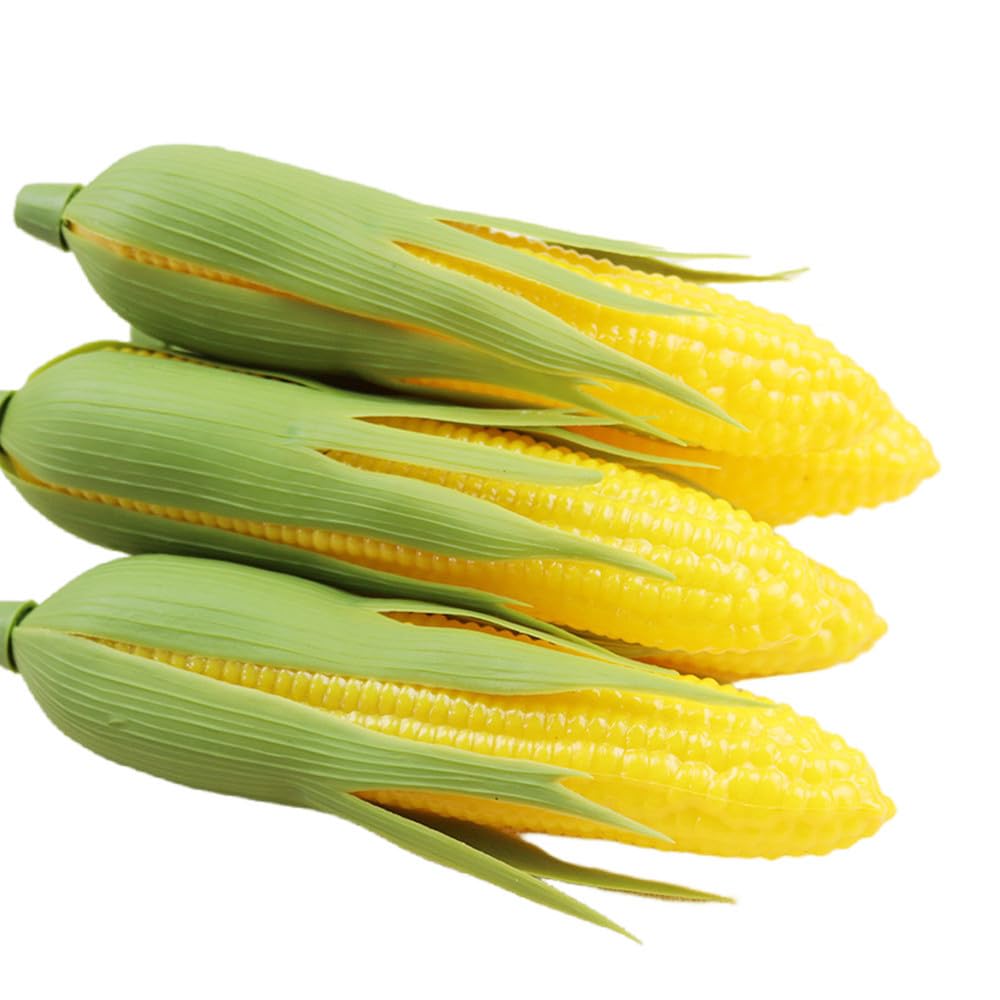 Amazon.com: XZJMY 6Pcs Artificial Corn Thanksgiving Fake Corn Plastic ...