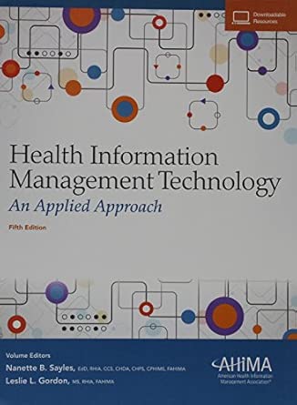 Health Information Management Technology: An Applied Approach ...