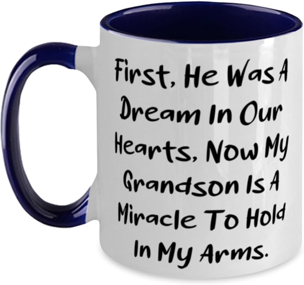 Amazon.com: Grandson Gifts For Grandson, First, He Was A Dream In Our ...