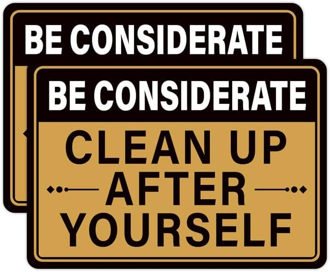 Amazon.com: Andaz Press 4 Pack 4x5 Bathroom and Kitchen Rules Sign ...