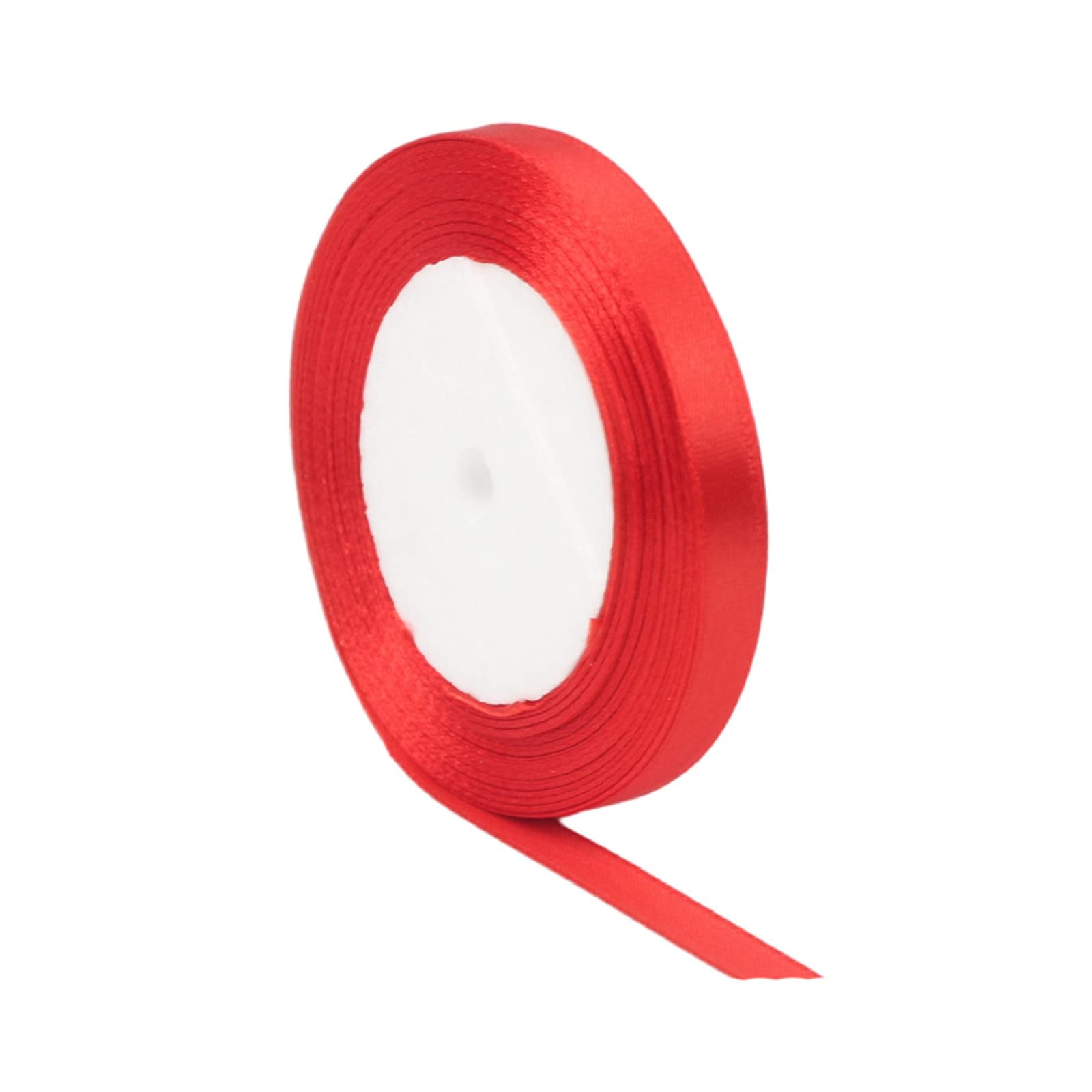 Red Ribbon 10mm for Gift Wrapping 22M, Double Sided Red Satin Ribbon ...