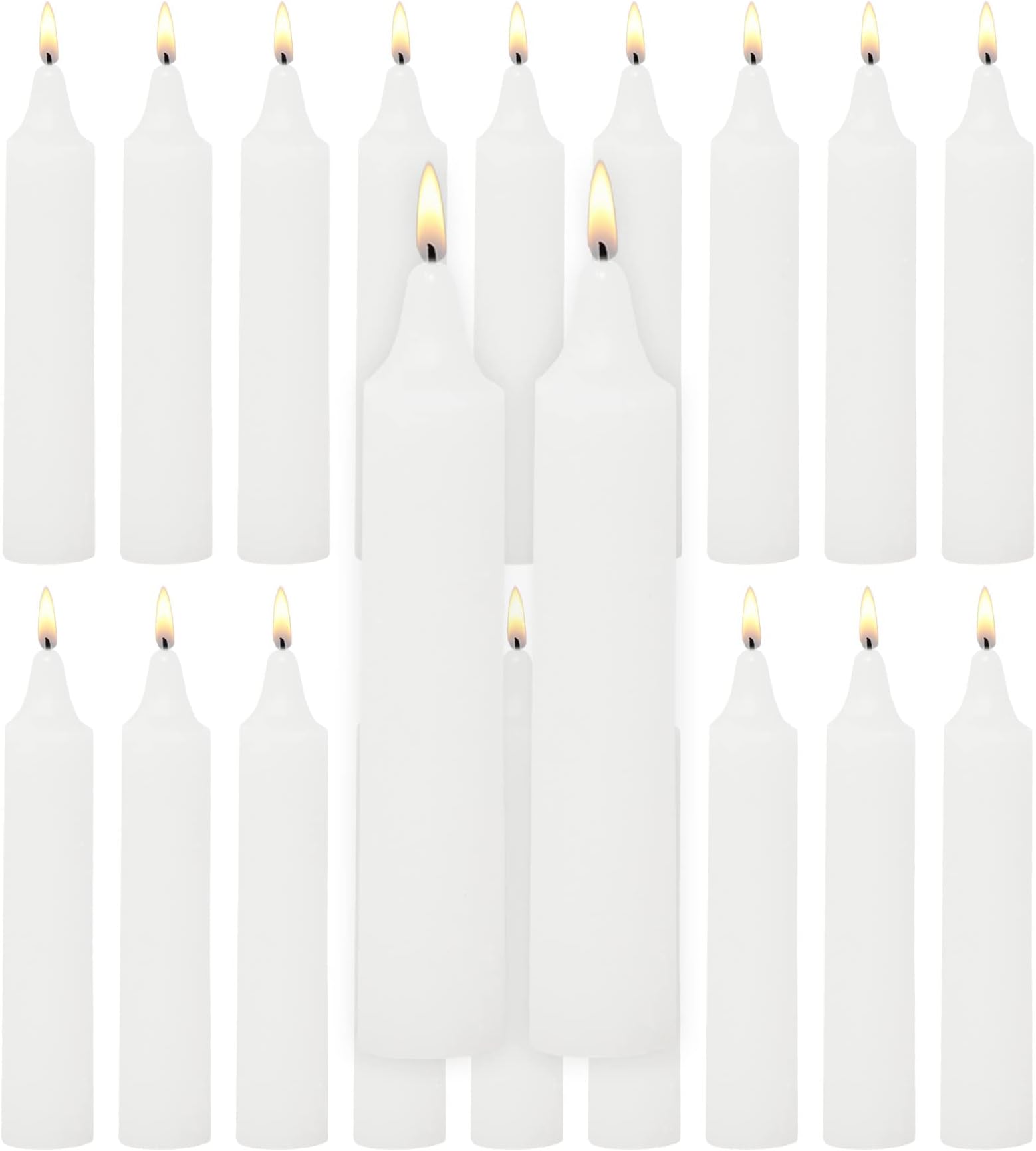 Amazon.com: MTBHY Thin Slim Taper Candles 4 Hours - 5 Inches Tall ...