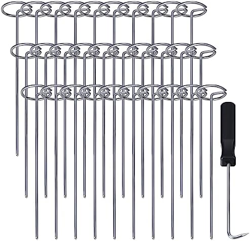 Amazon.com : 120 Pcs Garden Landscape Staples - 11 Gauge Circle Top ...