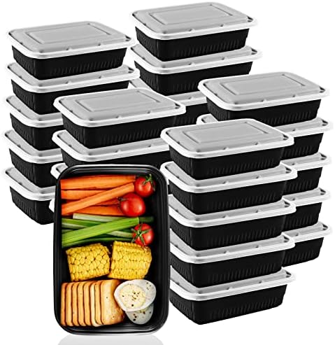 Amazon.com: Alliebe 50 Pack 32 oz Meal Prep Container,Lunch Bento Fruit ...