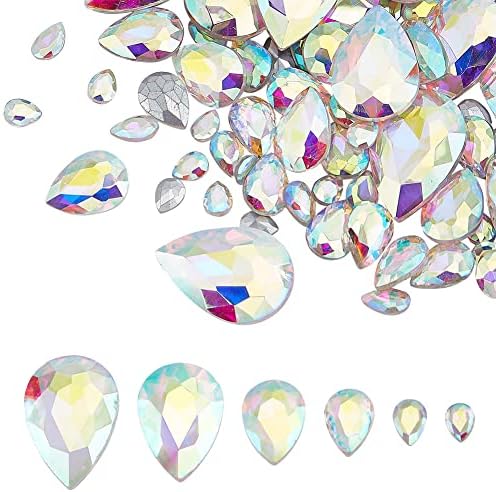 Amazon.com: FINGERINSPIRE 94 Pcs Pointed Back Rhinestone 6 Sizes Glass ...