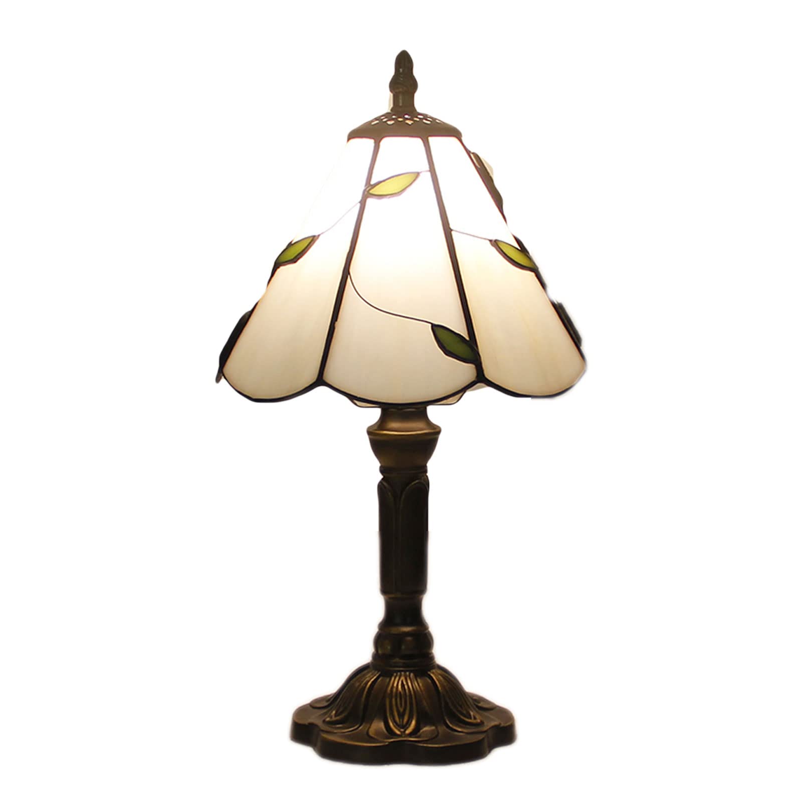 Stained Glass Lamp Patterns Leaves Chicago Mosaic Leaded Glass Table